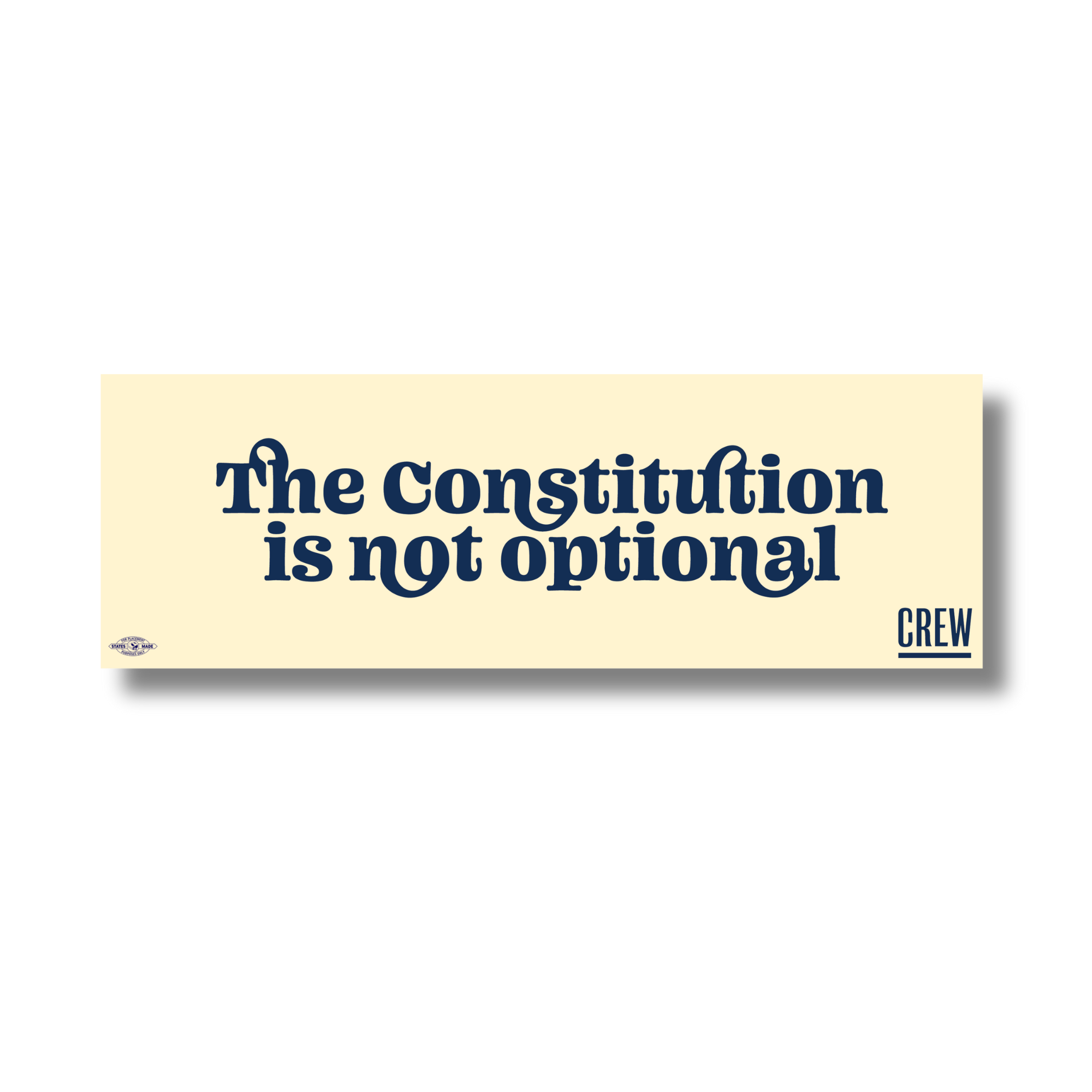 Constitution is Not Optional Bumper Sticker – Citizens for ...